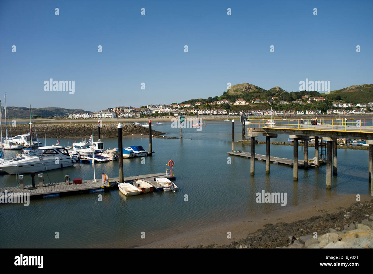 Conway or Conwy marina complex on the North Wales Coast Stock Photo - Alamy