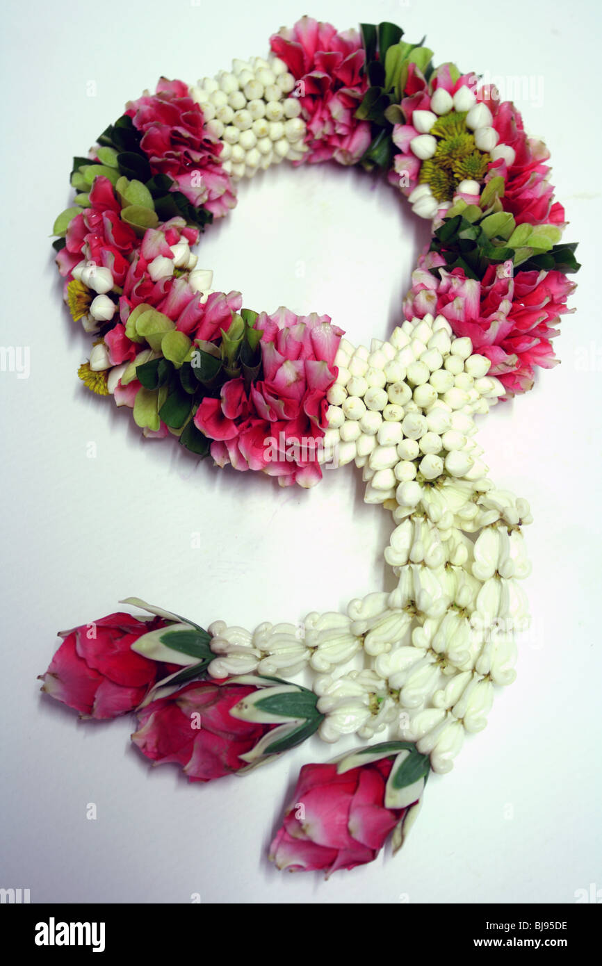 Thai Garland Flower Stock Photo - Alamy