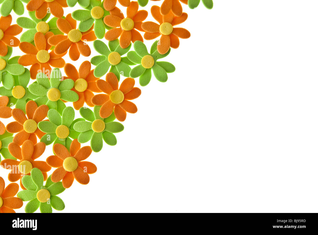 Orange flower on white Cut Out Stock Images & Pictures - Alamy