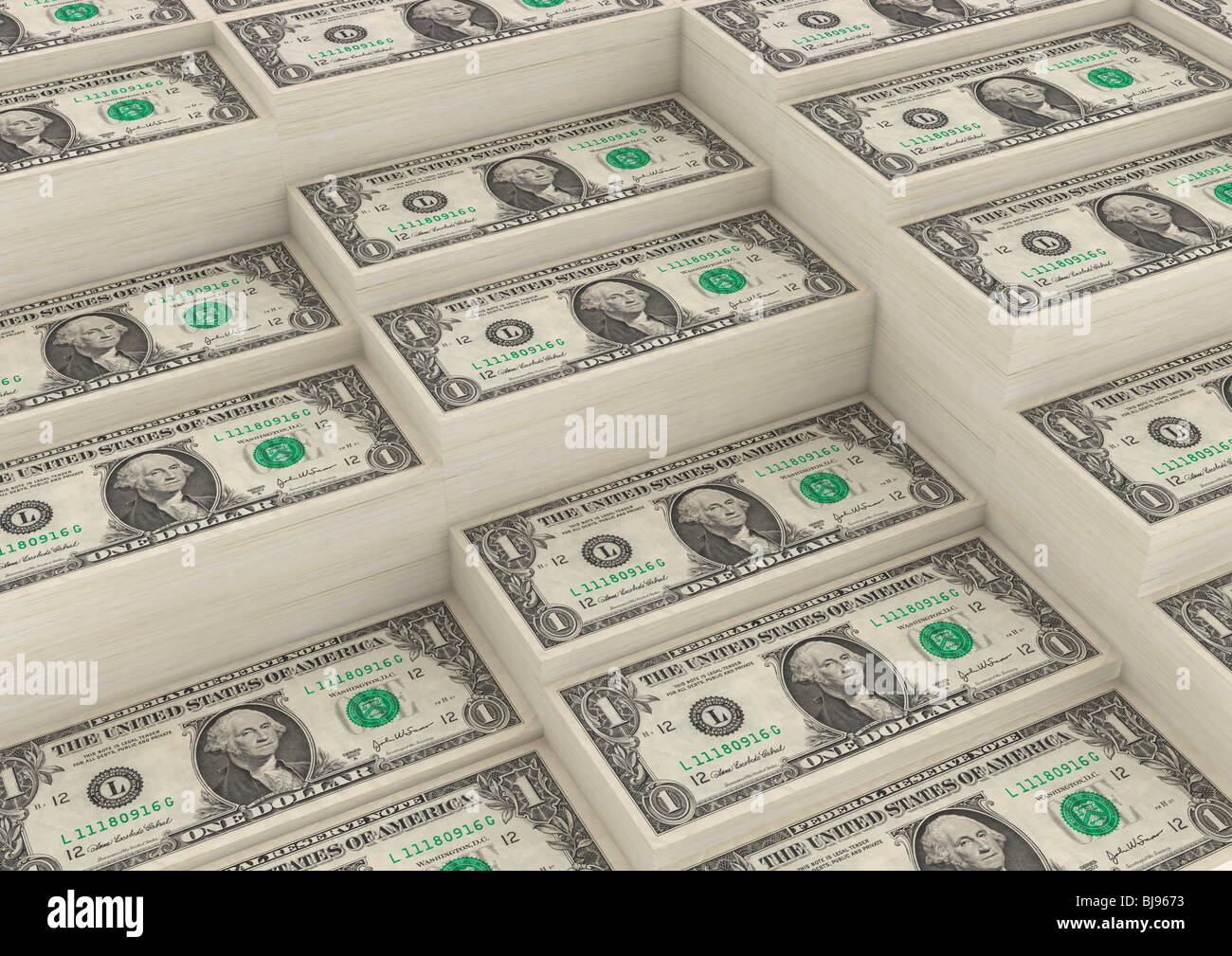 stack of dollars Stock Photo - Alamy