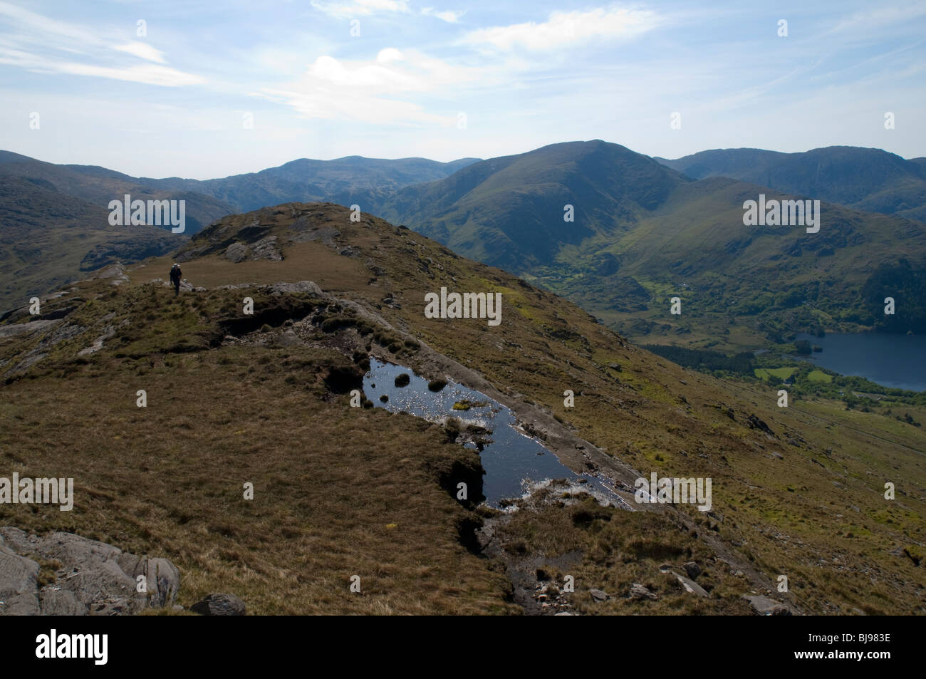 The Caha Mountains from Knockowen, above the Healy Pass, on the border ...