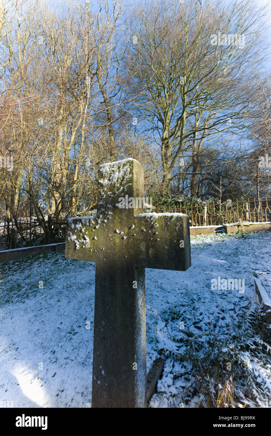 gravestones lit by the sun in a country cemetery Stock Photo - Alamy
