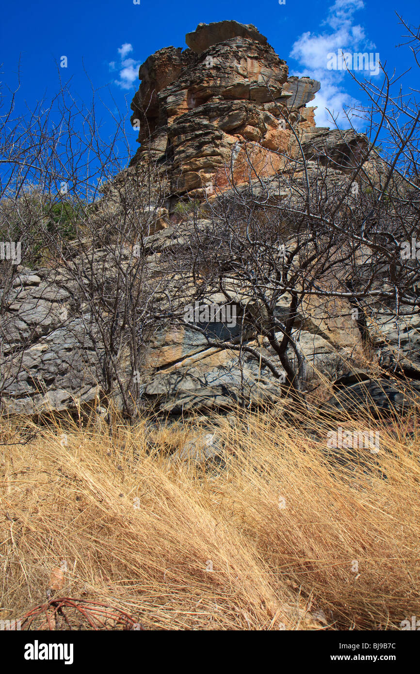 Africa Botswana Rock Paintings Rock Tsodilo Hills Stock Photo - Alamy