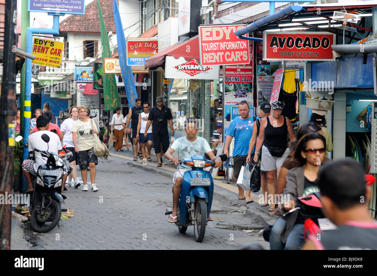 Indonesia bali kuta poppies lane hi-res stock photography and images ...