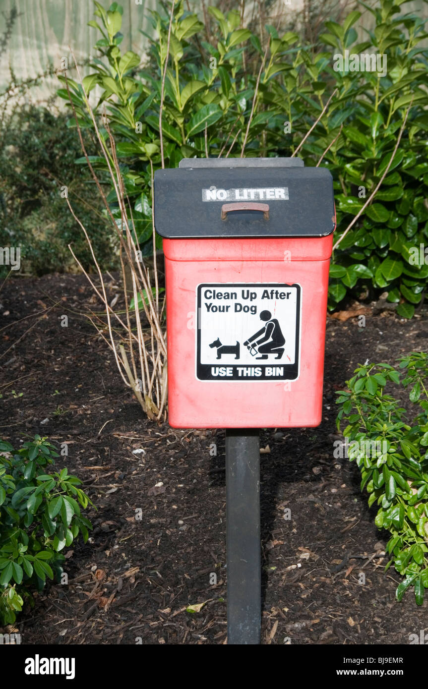 A Dog Waste bin Stock Photo - Alamy
