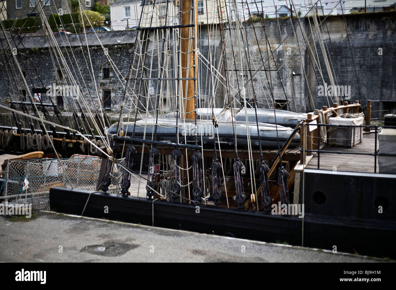tall ship rigging Stock Photo - Alamy