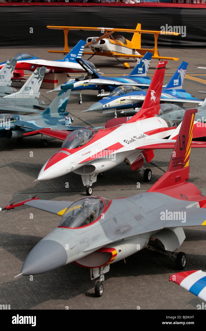 Model airplanes display for public’s visiting Stock Photo - Alamy