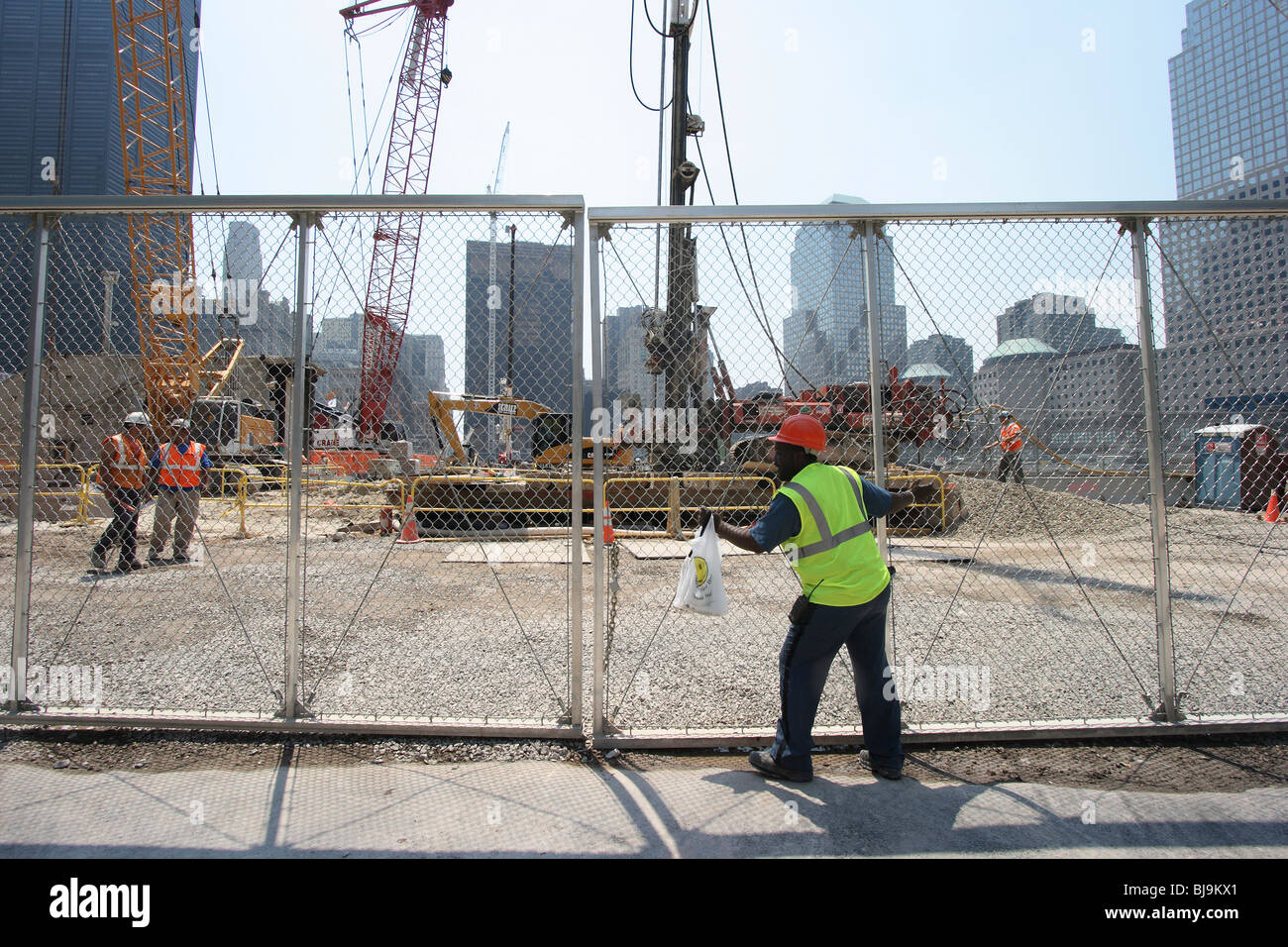 Ground Zero construction site, New York City, USA Stock Photo - Alamy