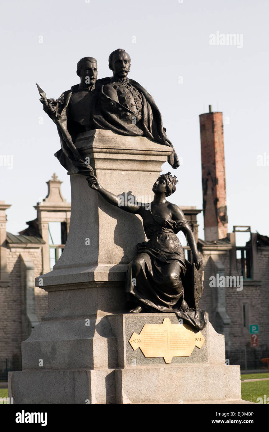 Ruins of the Quebec City Armouries (Manège Militaire de Québec) after ...