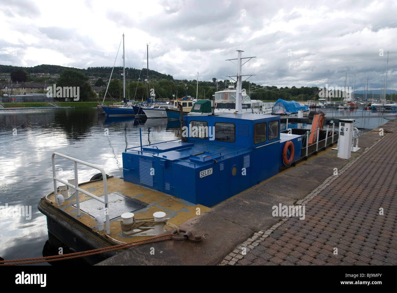 Pleasure craft at the Seaport Marina (part of the Caledonian Canal) in ...