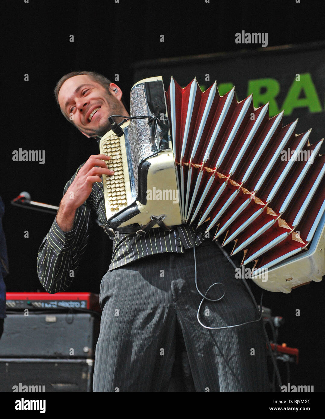 French gypsy dancehall punksters Babylon Circus perform live on the ...