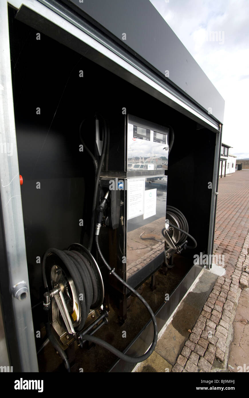 Fuel pump at the Seaport Marina (part of the Caledonian Canal) in ...