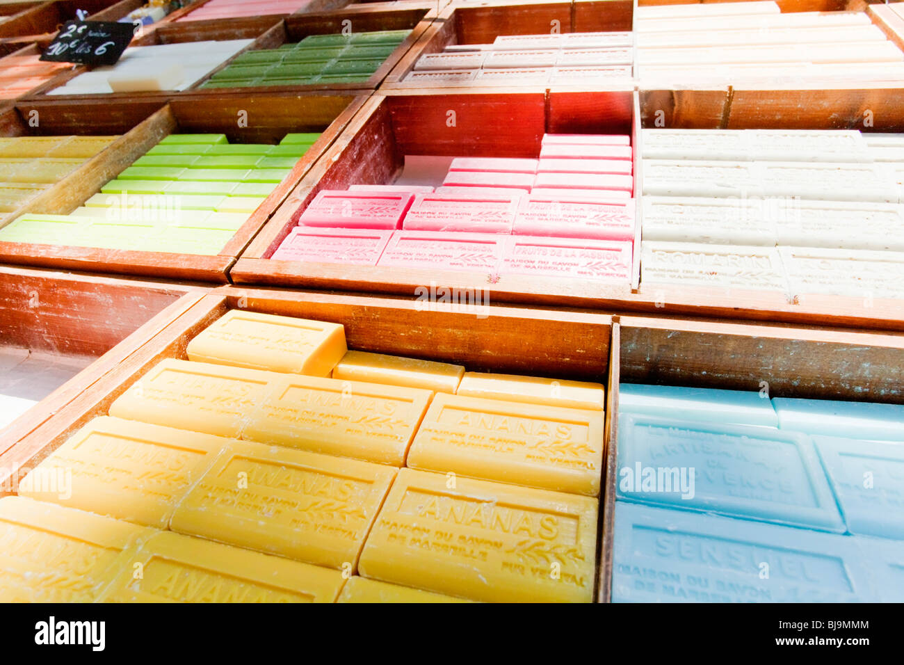 Market stall selling soap hi-res stock photography and images - Alamy