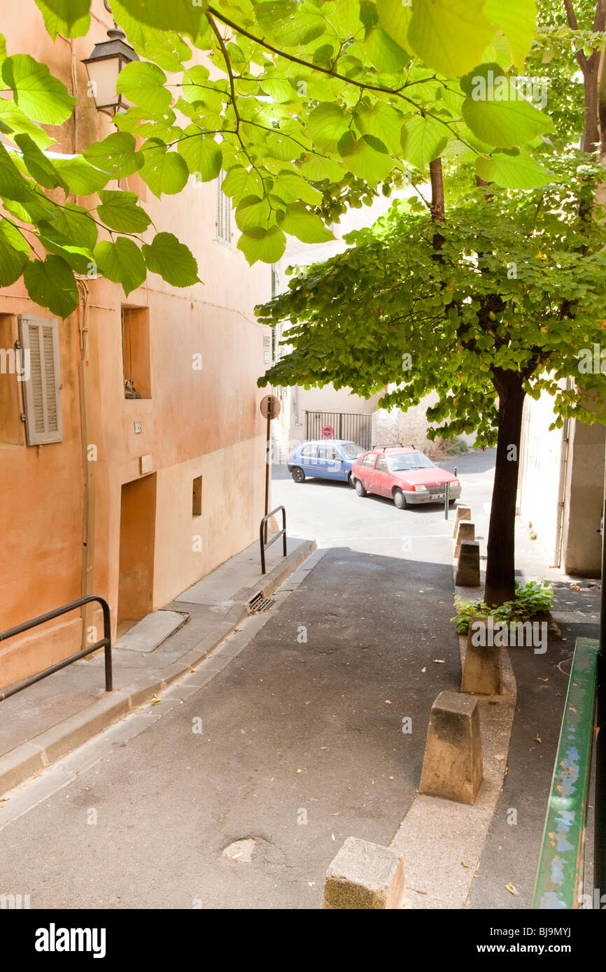Street in an ancient city, Provence Stock Photo - Alamy