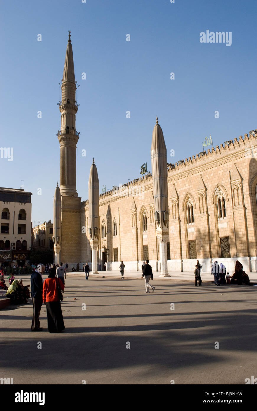 Al-Hussein Mosque, near the Kahn al-Khalili Market, Cairo, Egypt,Africa ...