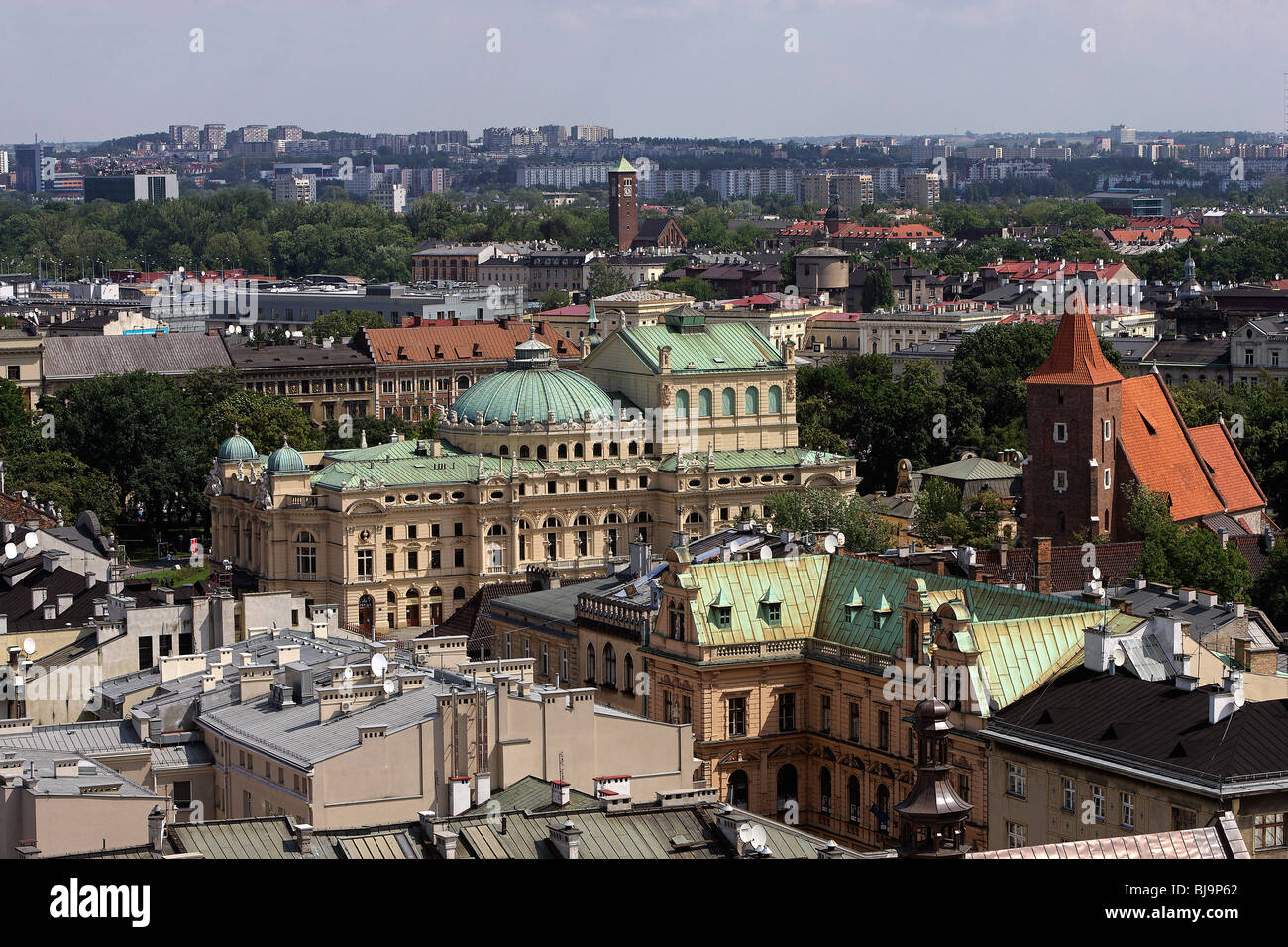 Julius slowacki theatre church of the holy cross cracow hi-res stock ...