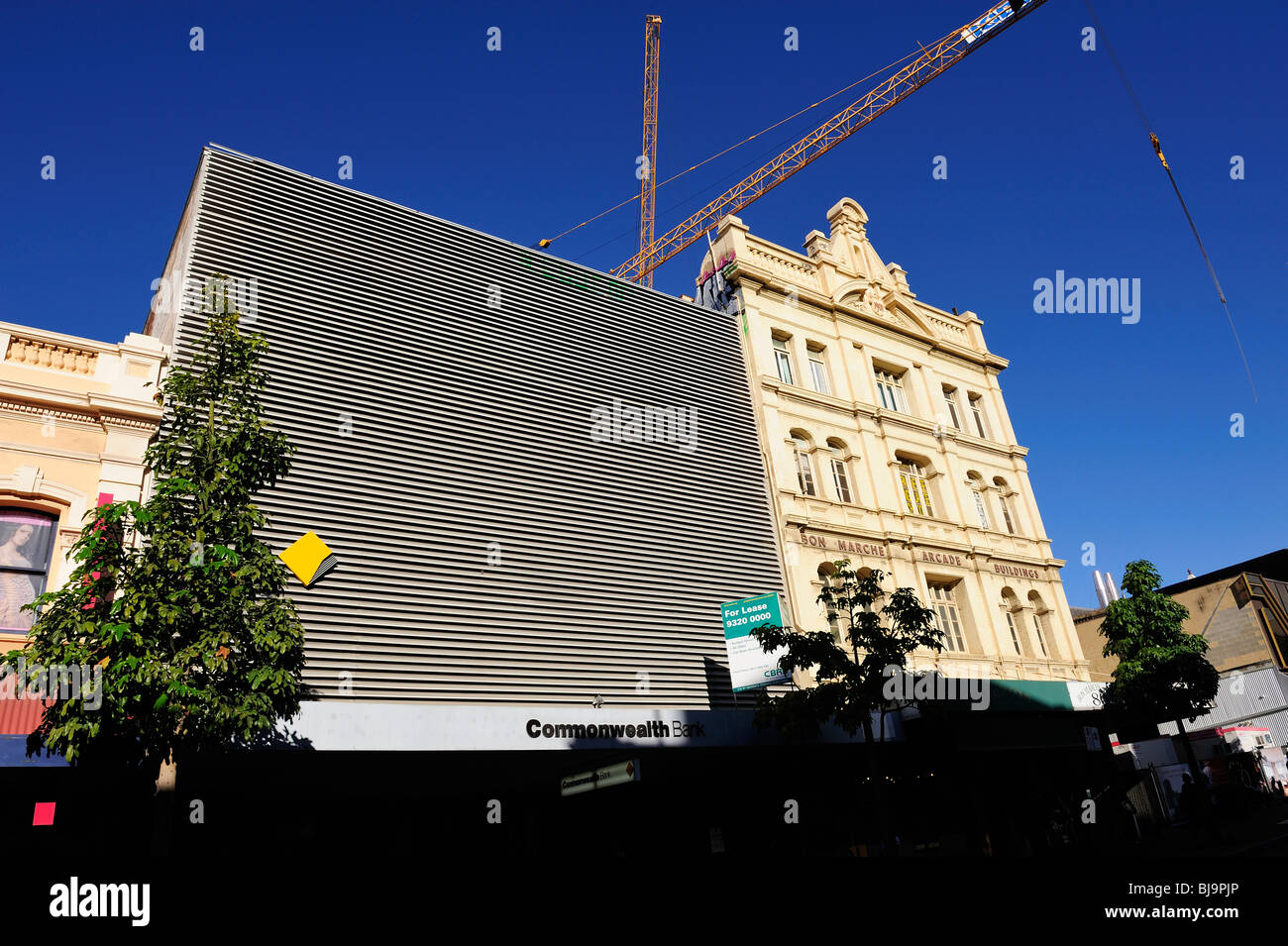 Contrast between Bon Marche Arcade, elegant old building, and stark ...