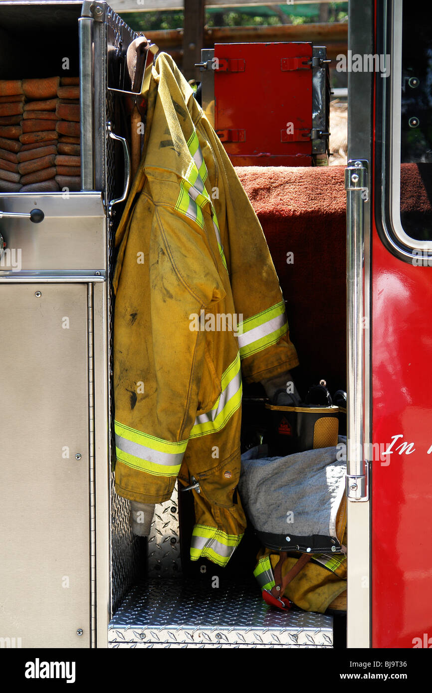 fireman truck Los Angeles California USA Stock Photo - Alamy