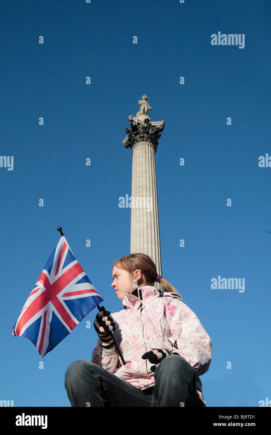 London union jack girl hi-res stock photography and images - Alamy