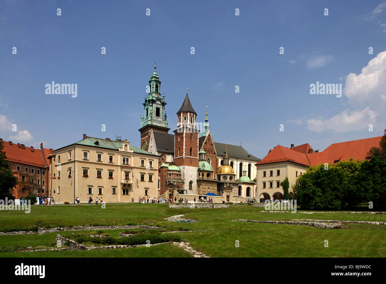 Wawel Hill and Castle,Wawel Cathedral,Cracow, Krakow,Poland Stock Photo ...