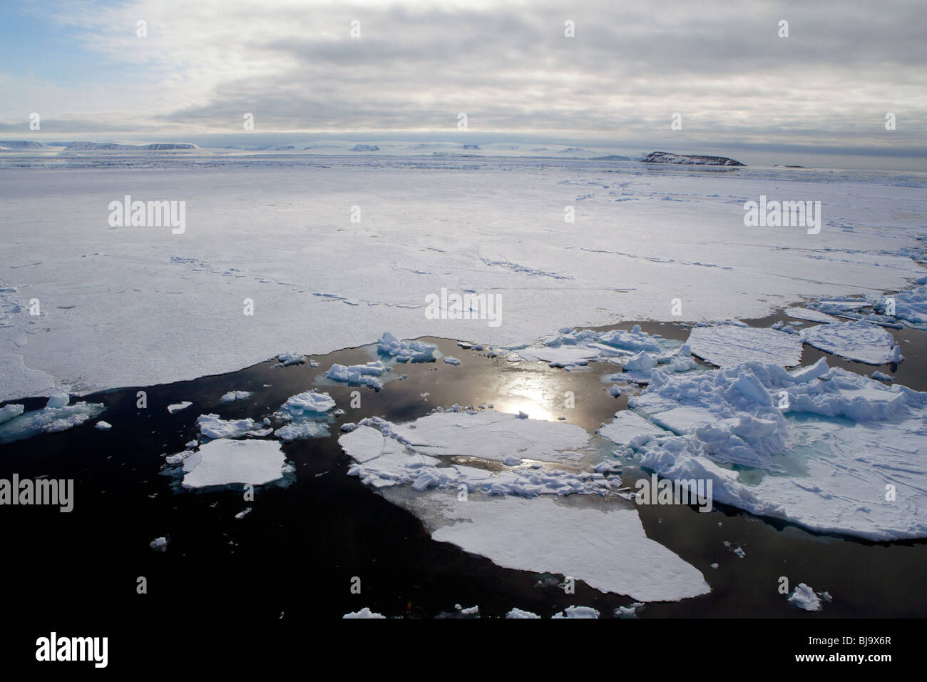 Sea ice, Svalbard, Norwegian Arctic Stock Photo - Alamy