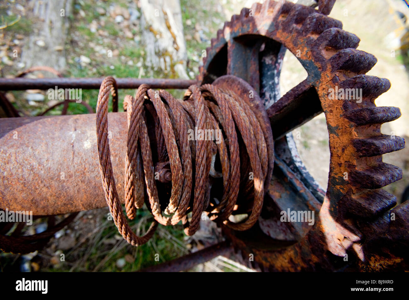 Rusty boat winch hi-res stock photography and images - Alamy