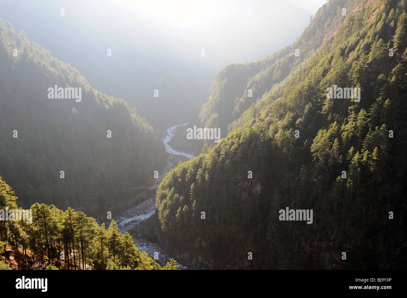 River gorge in the Khumbu Region, Nepal Stock Photo - Alamy