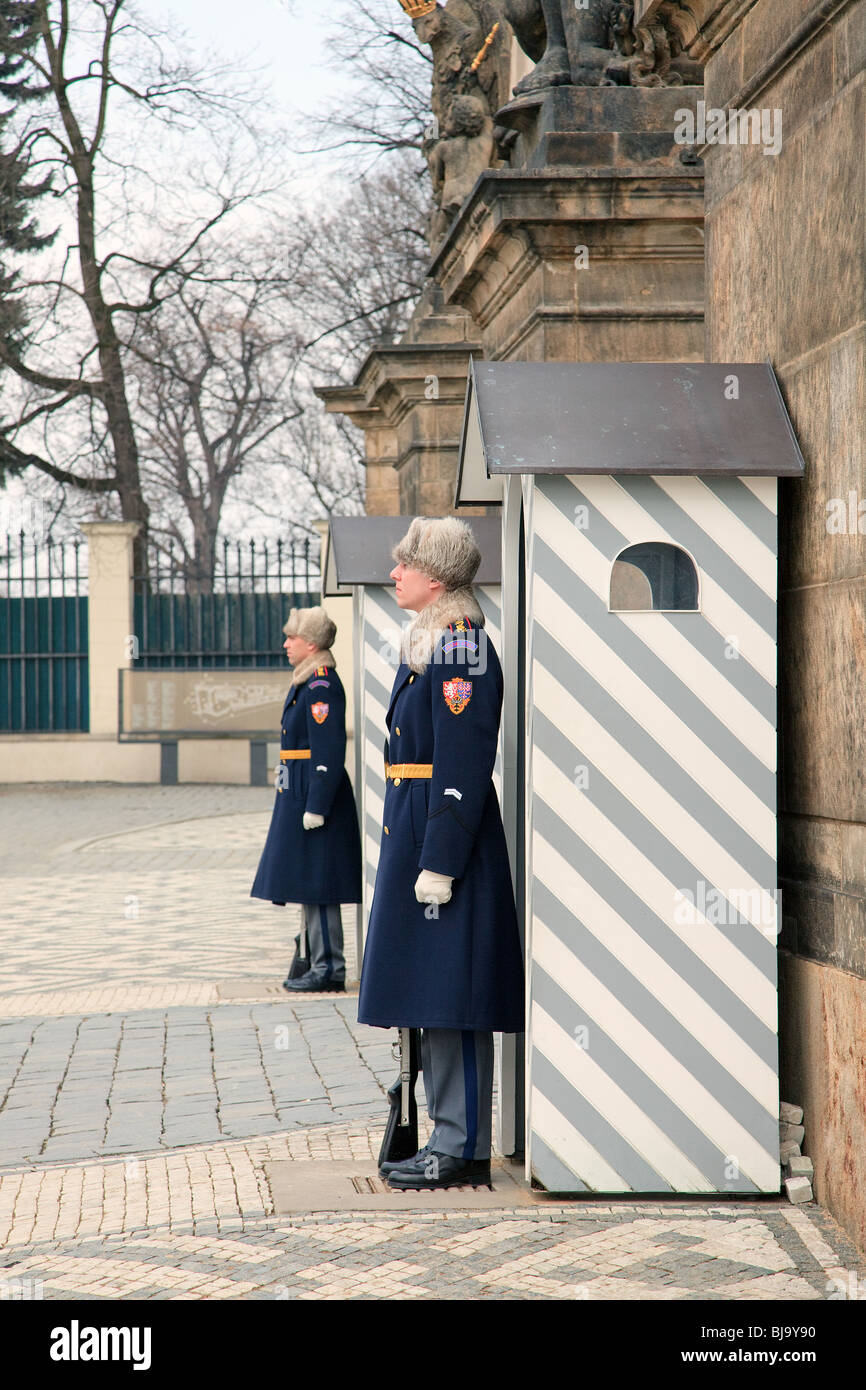 Castle Guard,prague,czech republic Stock Photo - Alamy