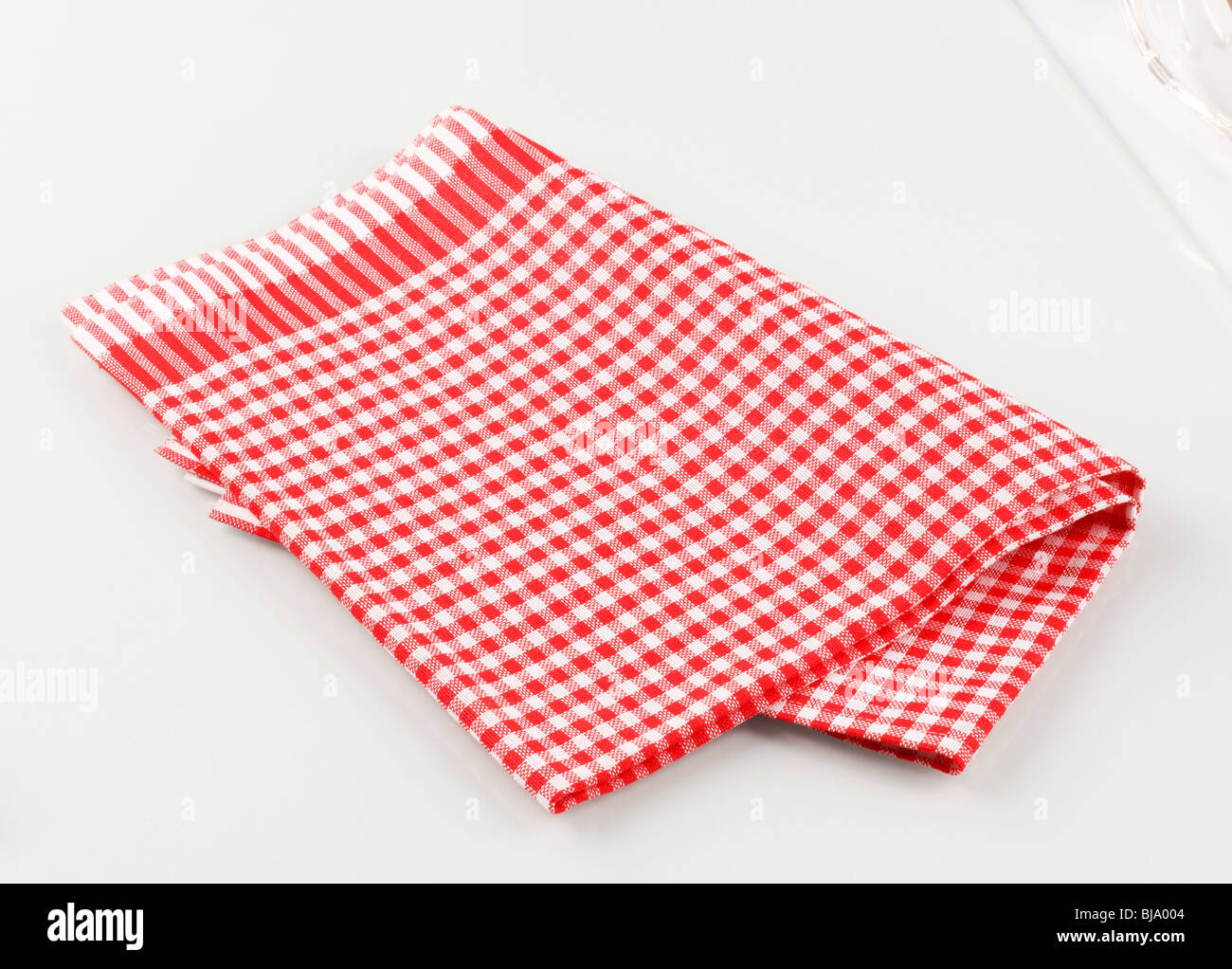Red and white checkered tea towel Stock Photo - Alamy