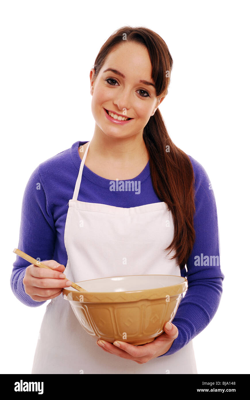Young woman baking Stock Photo - Alamy