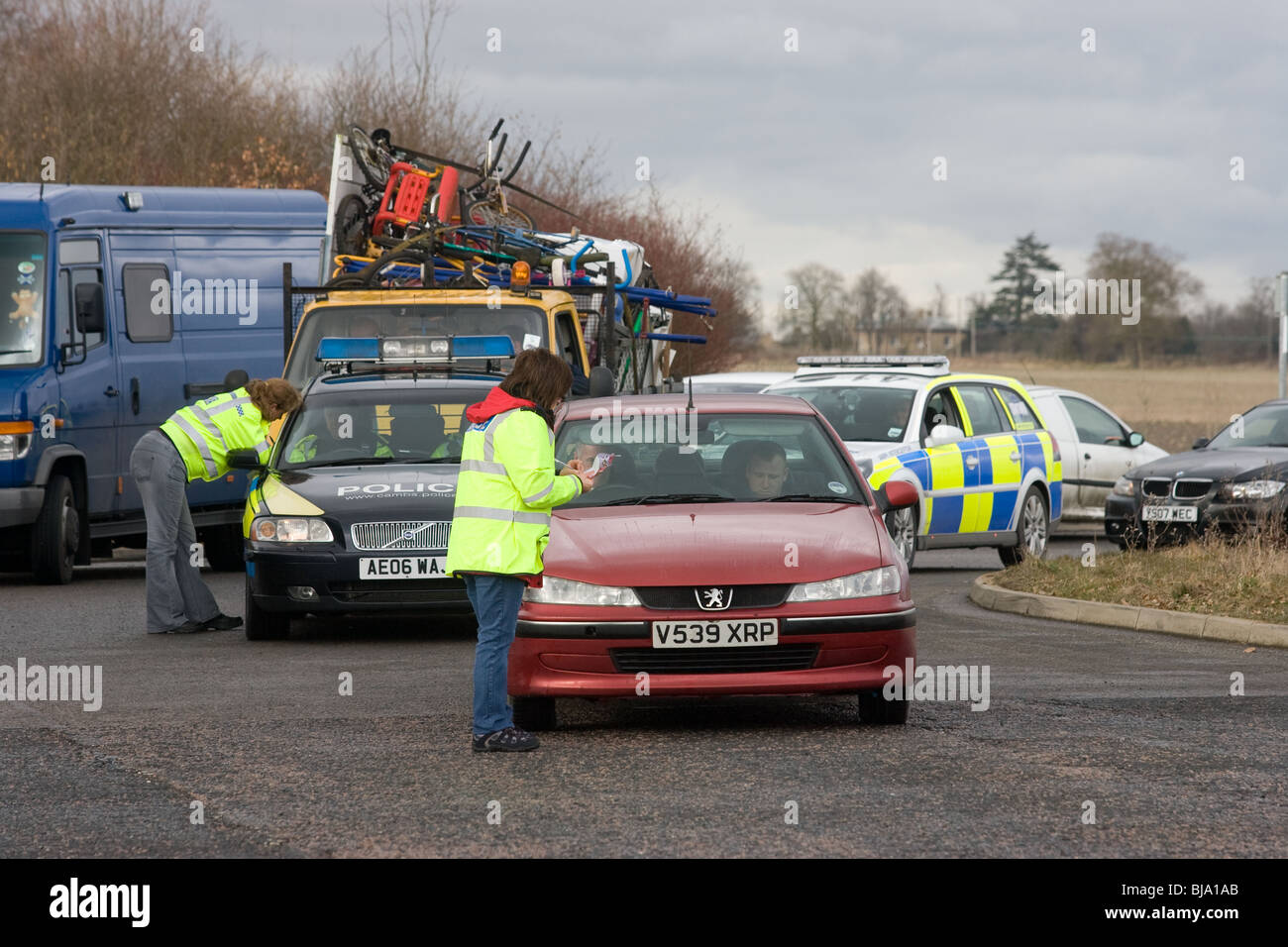 ANPR Day at Sawtry,Cambridgeshire.Police use Automatic Number Plate ...