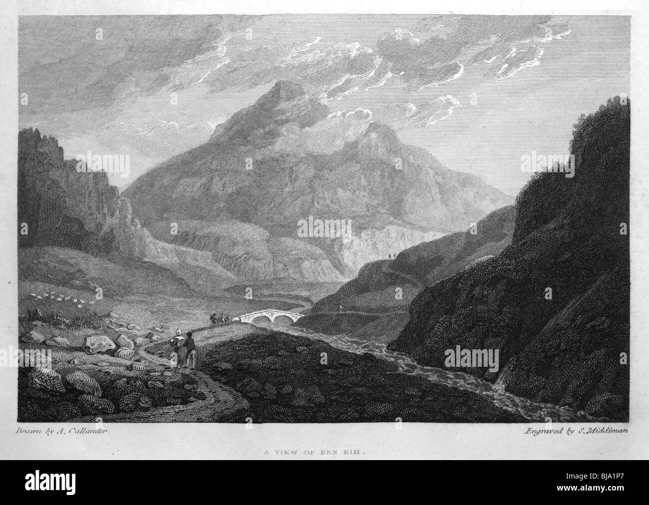 View of Ben Ism or Ben Eim Stock Photo - Alamy