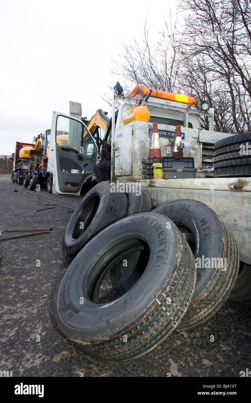 Lorry tyre hi-res stock photography and images - Alamy