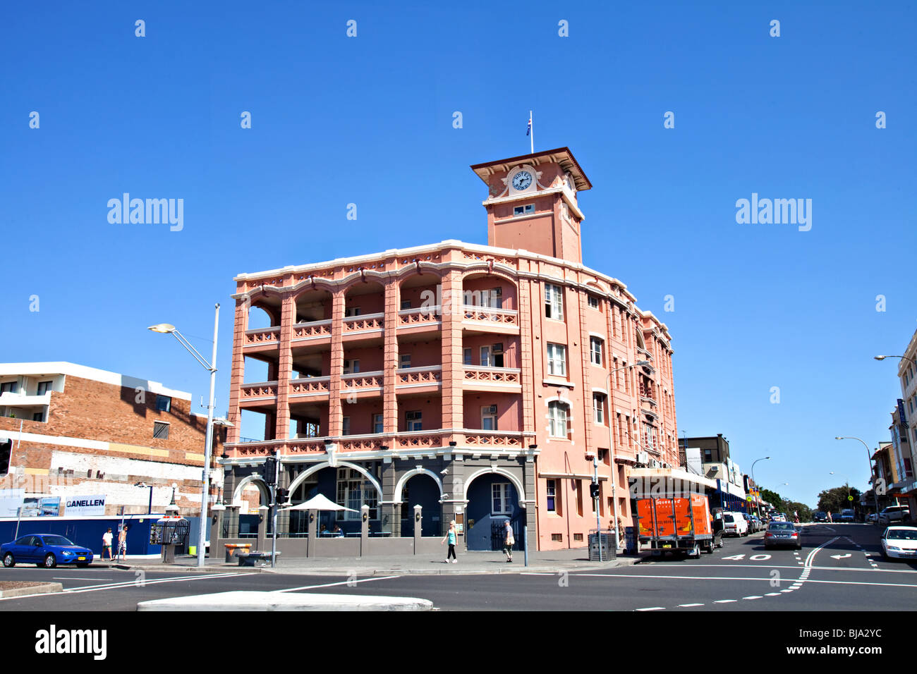 Hotel Bondi with clocktower, Sydney, Australia Stock Photo - Alamy