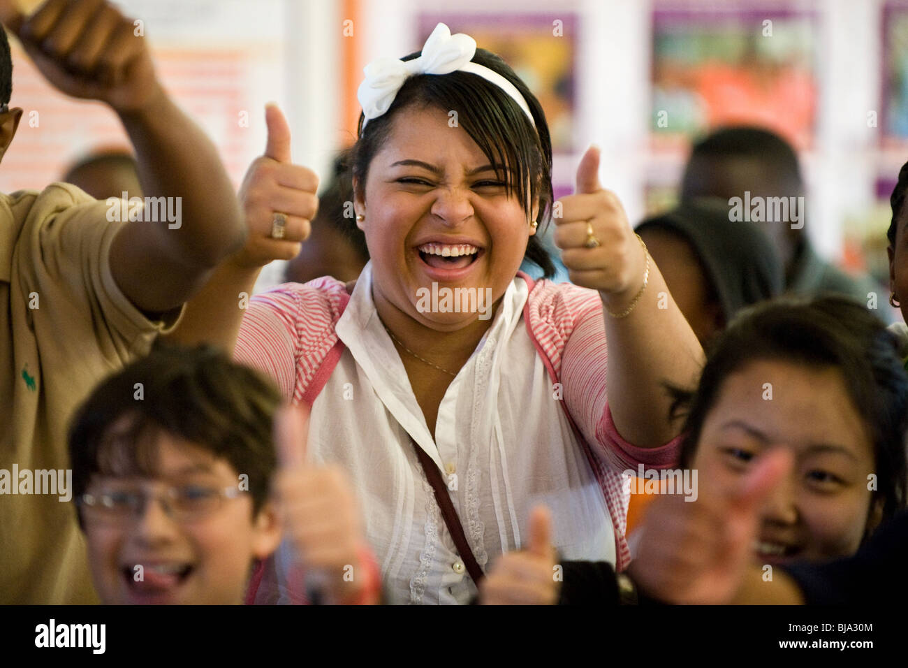 A classroom of school children having fun Stock Photo - Alamy