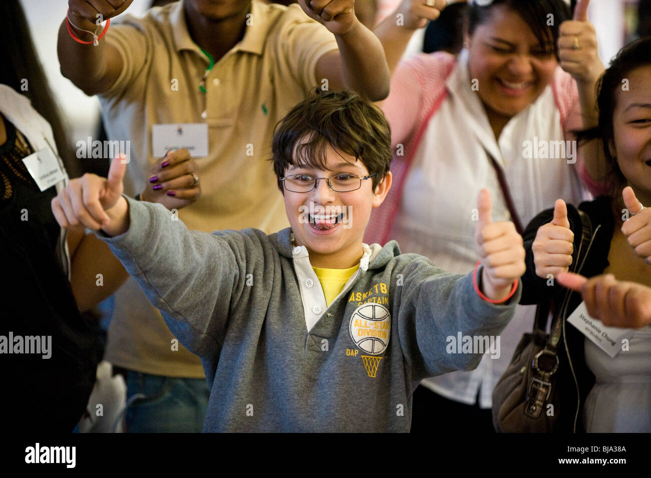 A classroom of school children having fun Stock Photo - Alamy