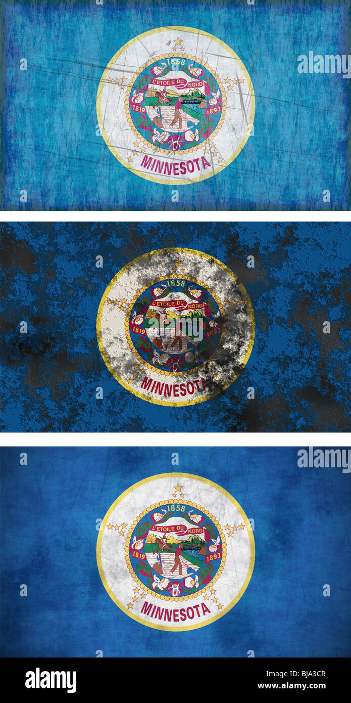 Great Image of the Flag of Minnesota Stock Photo - Alamy