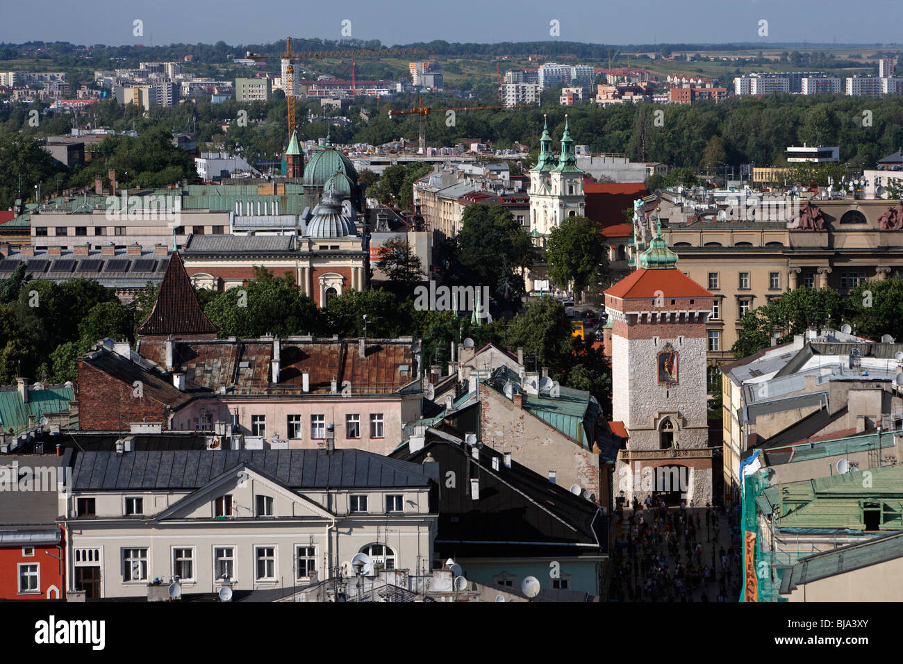 St. Florian Street,St. Florian Gate,Cracow, Krakow,Poland Stock Photo ...