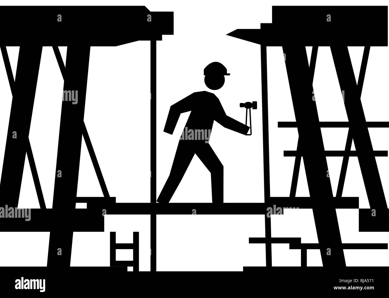 Scaffolding Silhouette Is A Shortage Of Scaffolding Affecting