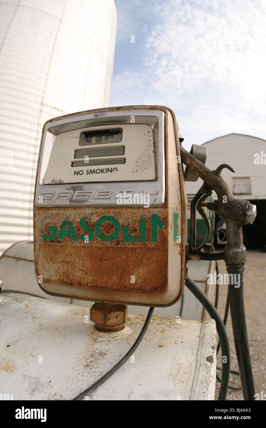 Old gasoline pump Stock Photo - Alamy