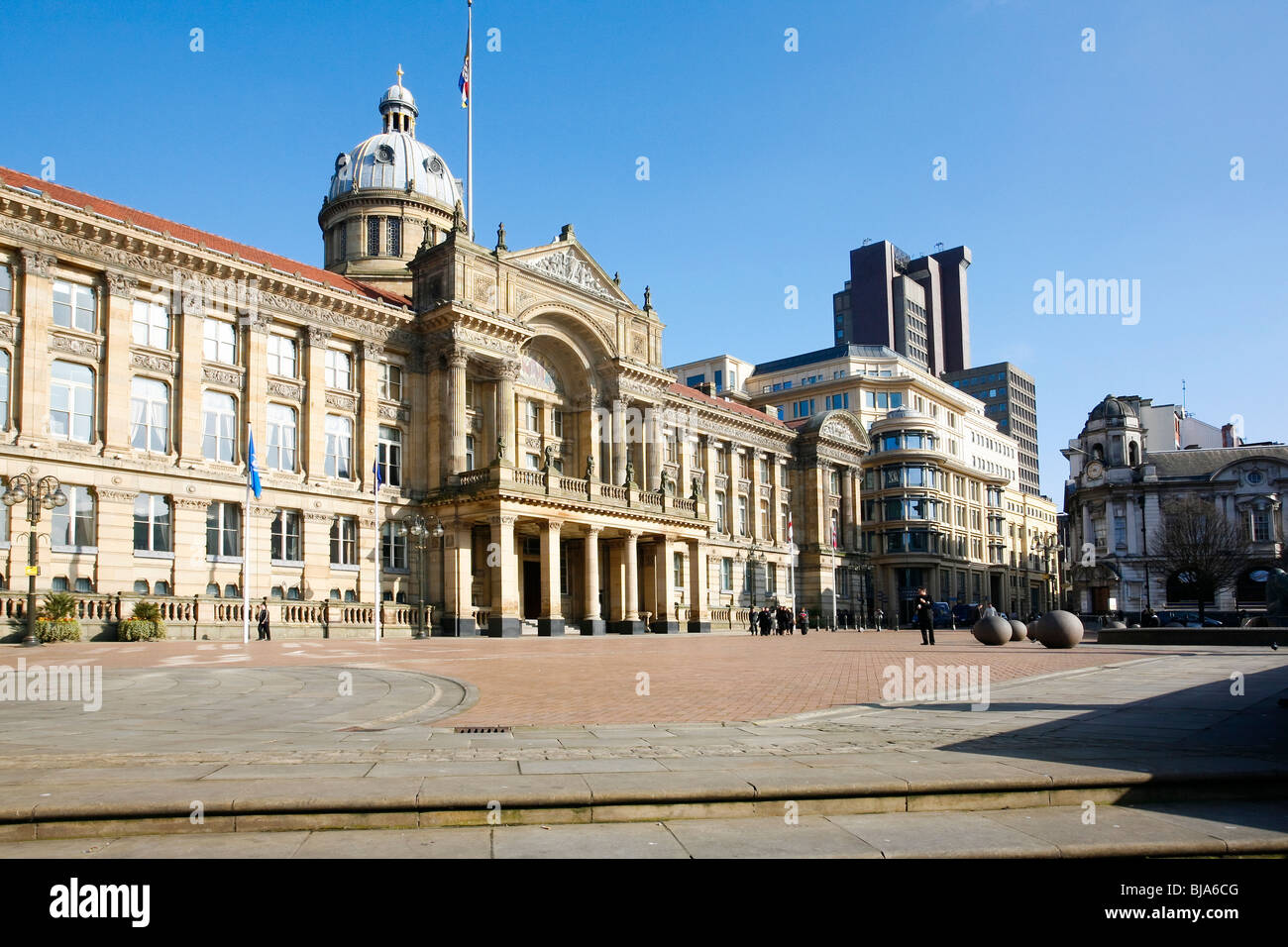 The council offices in Victoria Square, Birmingham, West Midlands Stock ...