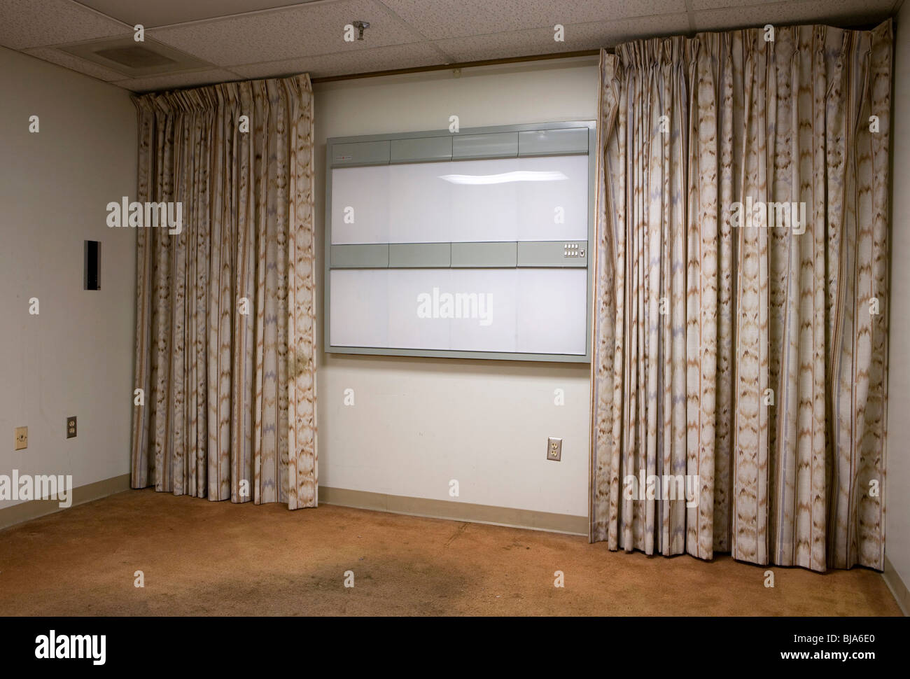 A recently closed hospital in the USA with signage and medical ...