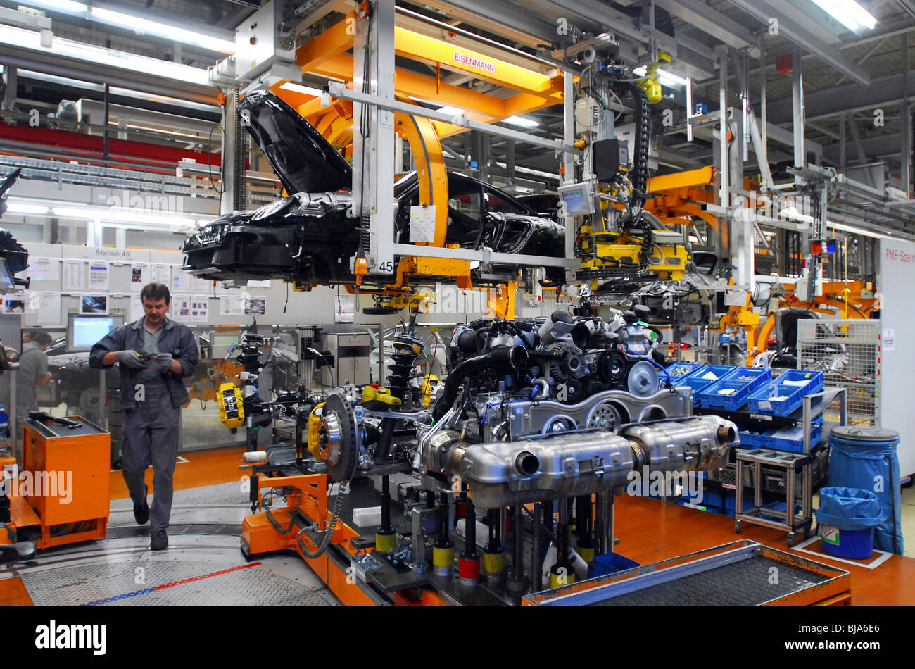 Manufacturing of Porsche Carrera, Stuttgart, Germany Stock Photo - Alamy