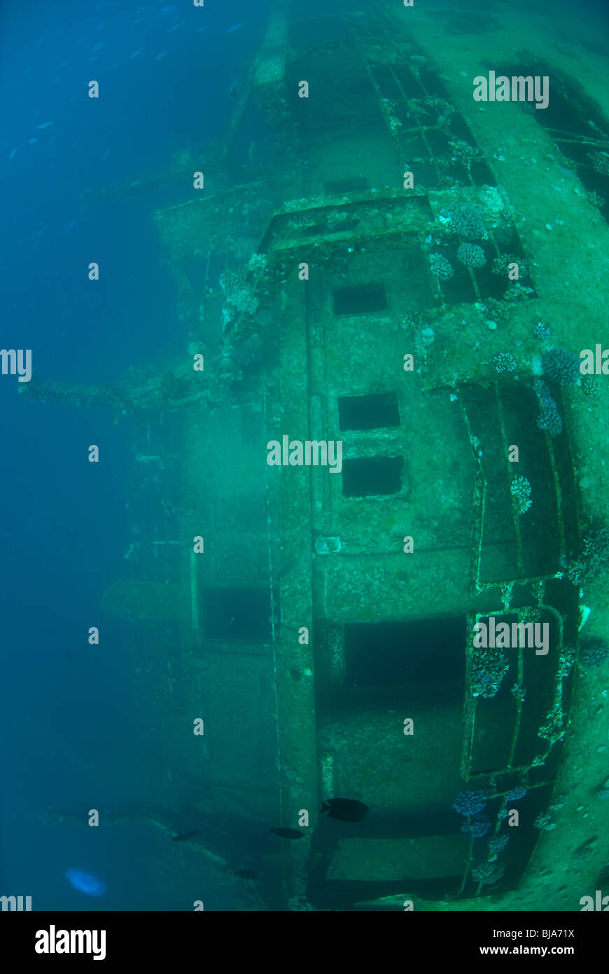 Front of the upperdeck off the Salem Express wreck Stock Photo - Alamy