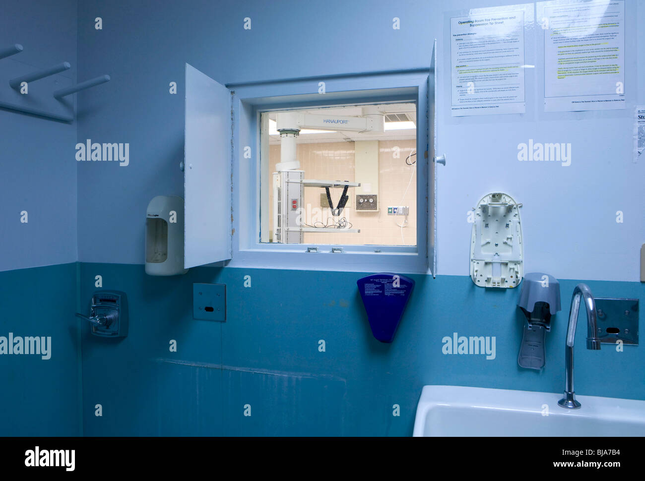 A recently closed hospital in the USA with signage and medical ...