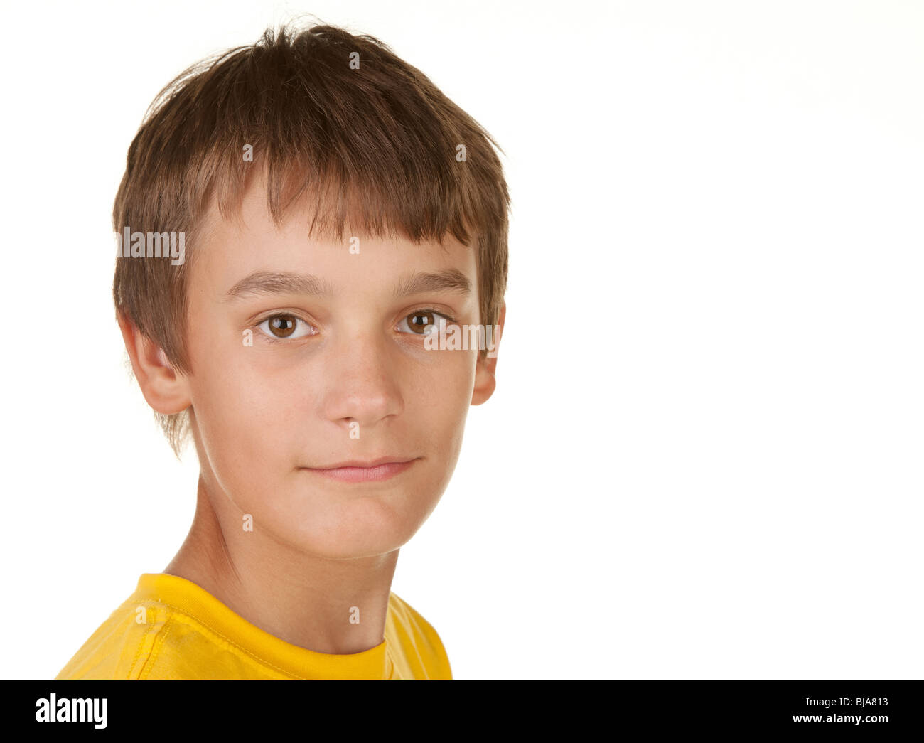 portrait of a boy isolated on white background Stock Photo - Alamy