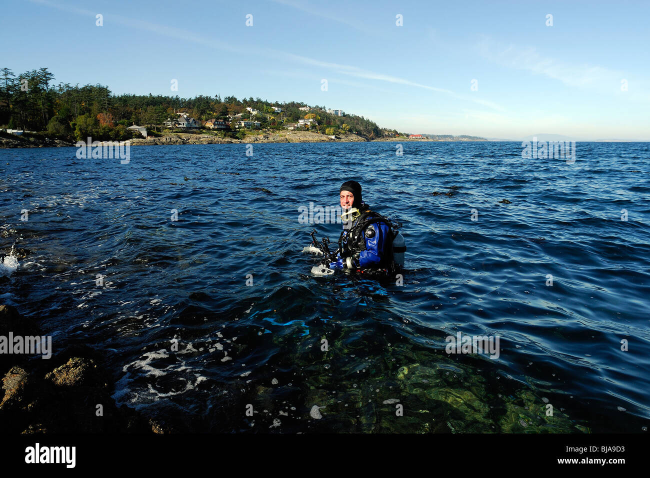 Diver wearing a dry suit hi-res stock photography and images - Alamy