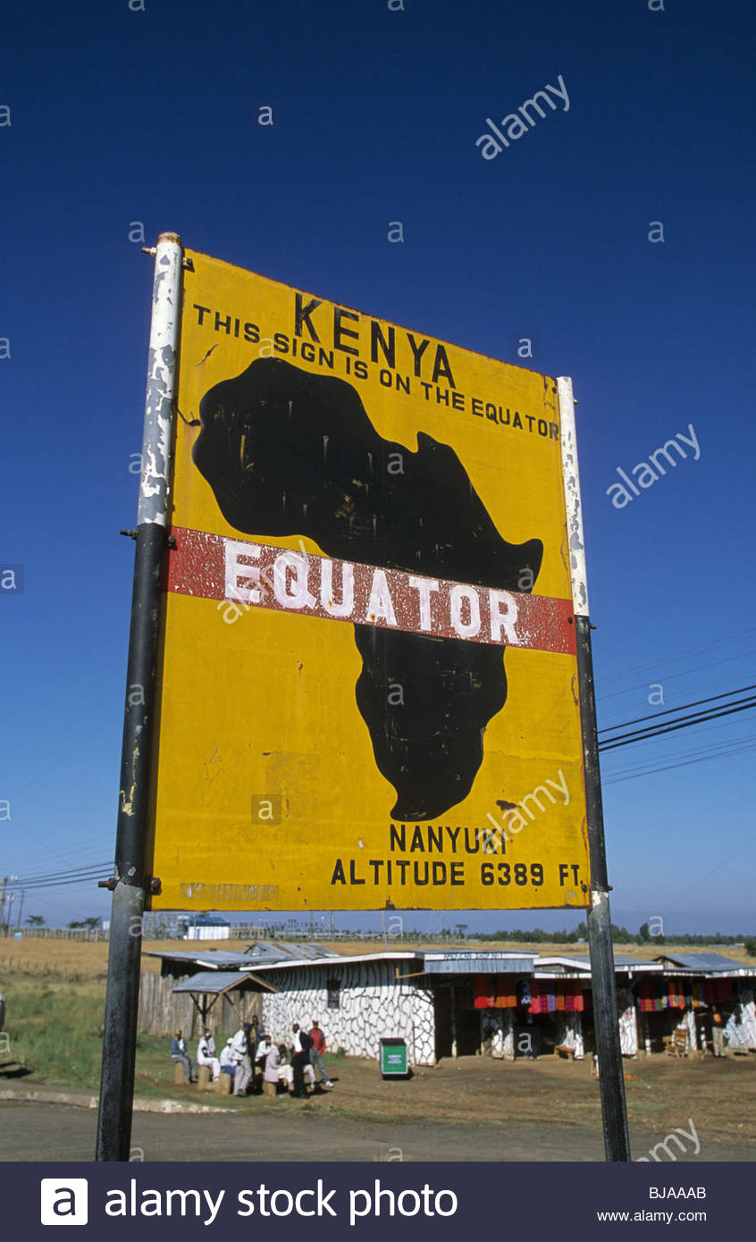 Kenya Nanyuki Equator Sign High Resolution Stock Photography and Images ...