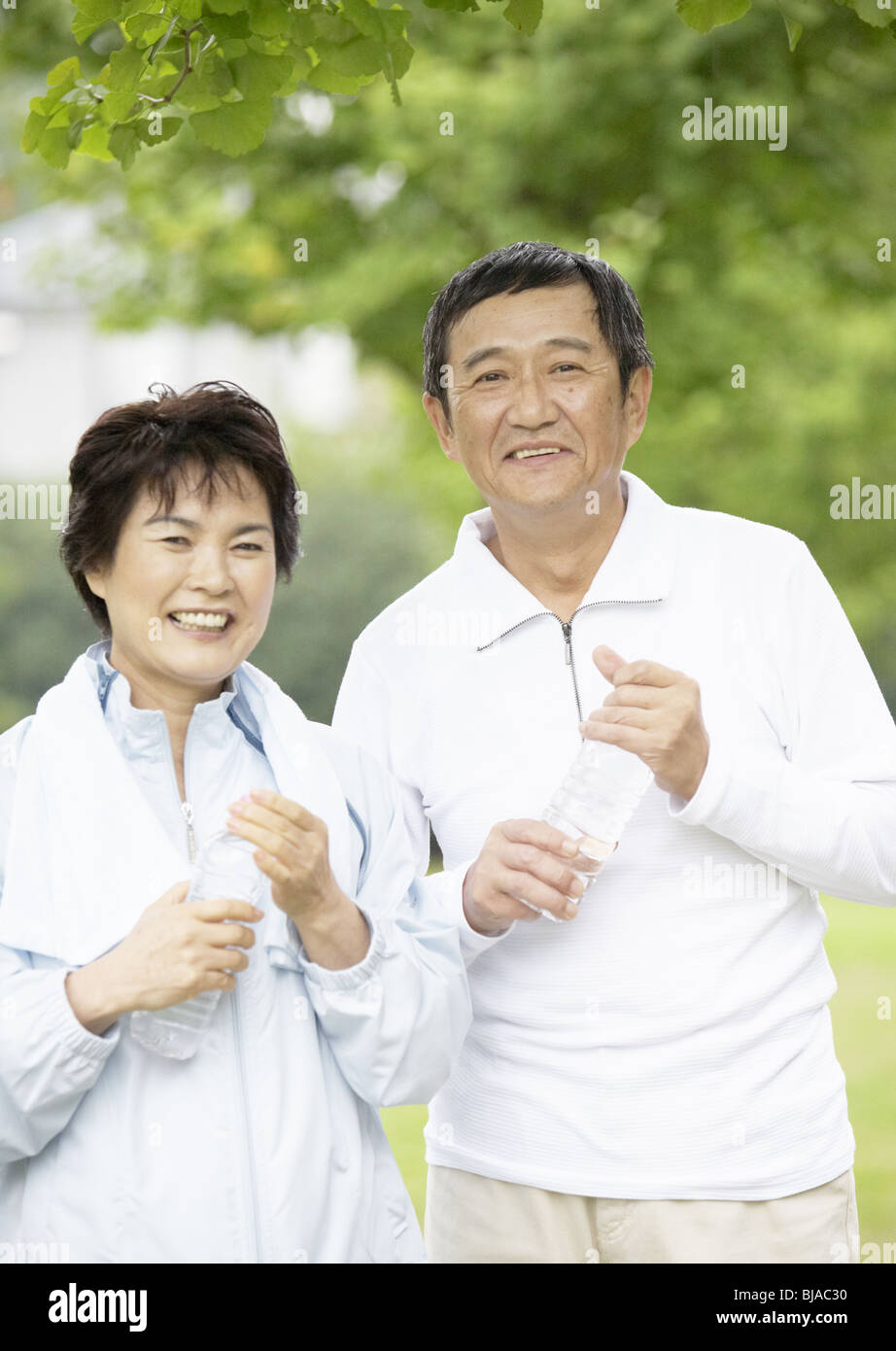 Senior couple smiling Stock Photo - Alamy