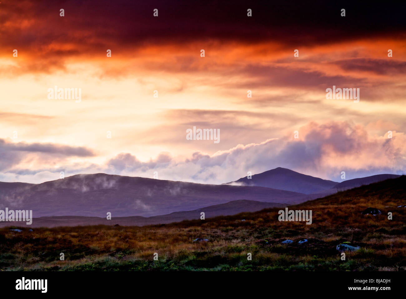 Scottish moor sunset hi-res stock photography and images - Alamy